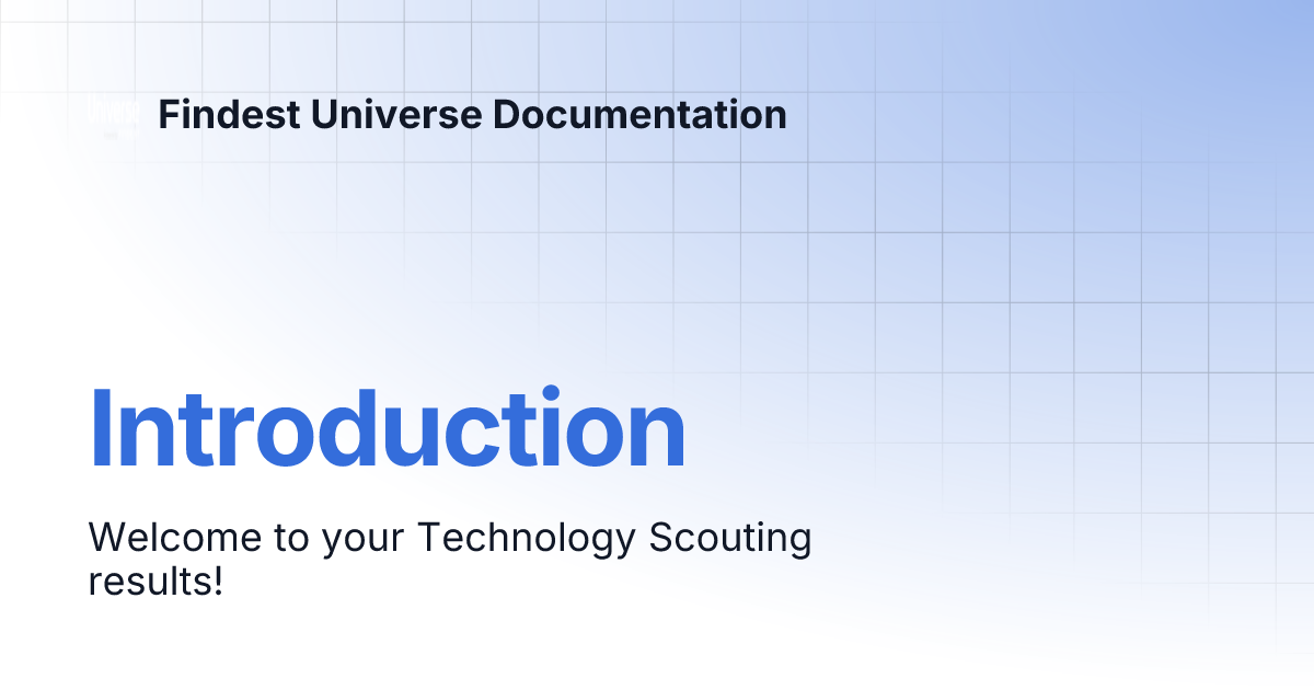 Introduction | Findest Universe Documentation